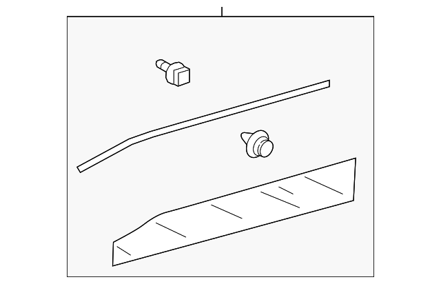 2019-2025 Toyota Lower Molding 75074-0R070 | OEM Parts Online
