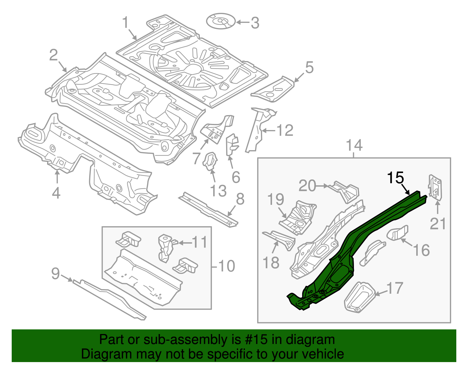 5Q0-803-506-AH - Side Member 2015-2019 Volkswagen | Wolfsburg Parts Direct