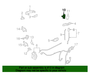 2005-2017 GM Door Lock Striker 20951578 GM | GMPartsDirect.com