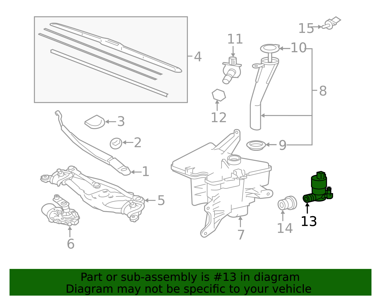2016-2018 Toyota 2016-2018 Toyota - Washer Pump 85330-02050 | Sparks Parts