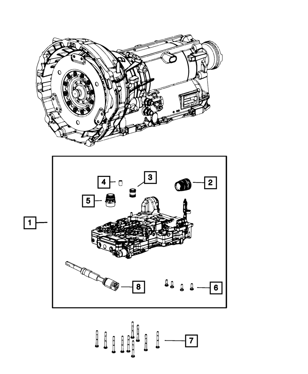 R8259301AC - Valve Body, Remanufactured 2014-2019 Mopar | The Official ...