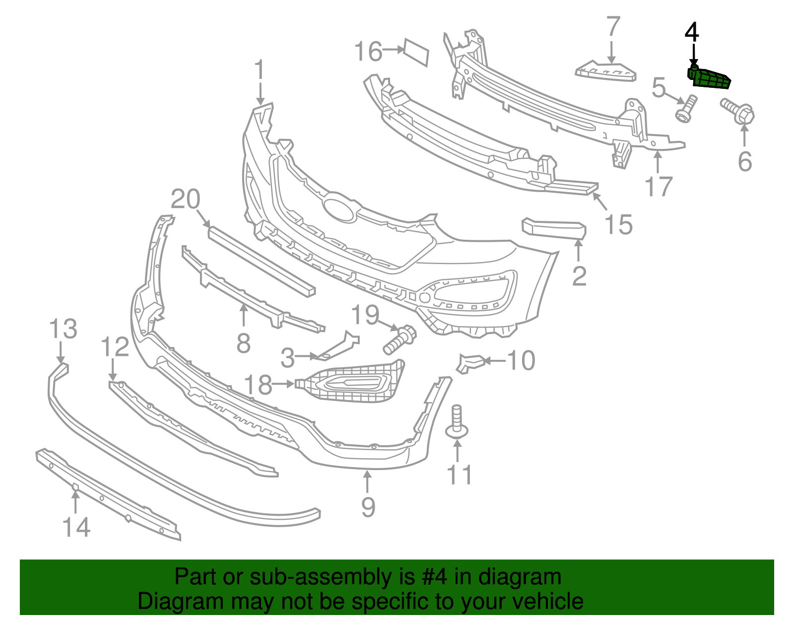 Genuine OEM Mount Bracket Part# 86514-4Z000 Fits 2013-2018 Hyundai ...