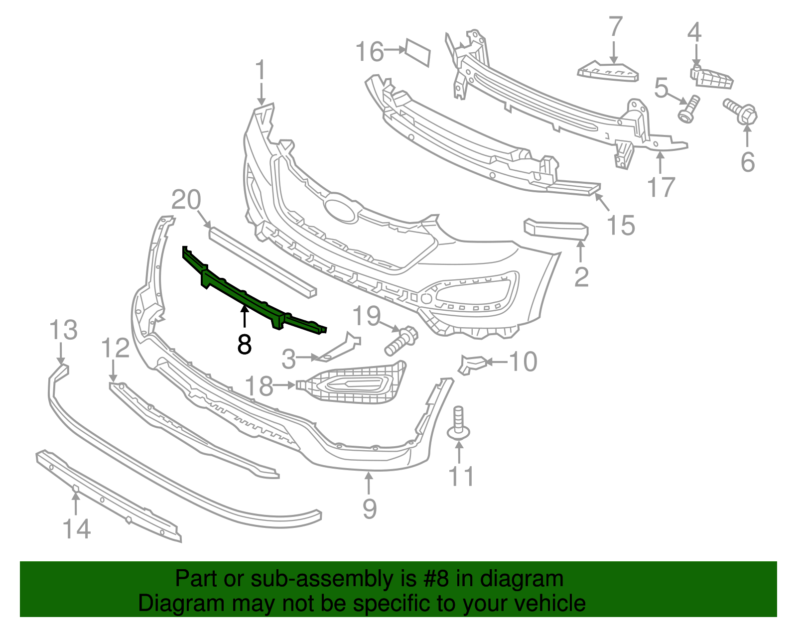 86562-4Z000 - Grille - 2013-2016 Hyundai Santa Fe Sport | World OEM ...