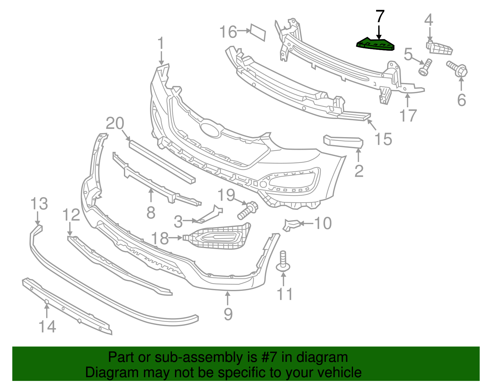 2013-2018 Hyundai Santa Fe Sport Upper Bracket 86552-4Z000 | OEM Parts ...