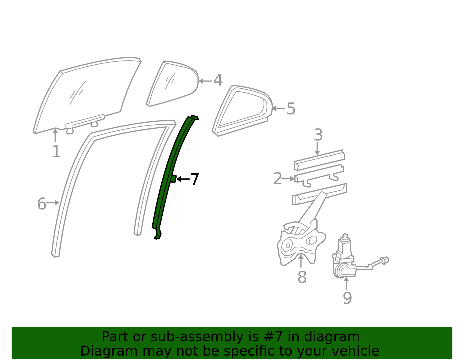 67408-30231 - High-Quality Door Window Division Bar for 2013-2020 Lexus ...
