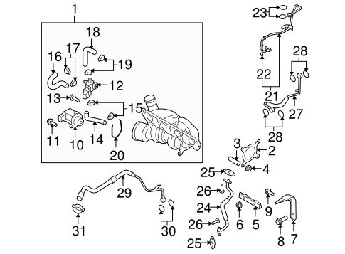 Turbocharger & Components for 2013 Volkswagen Tiguan | OEM Parts Online