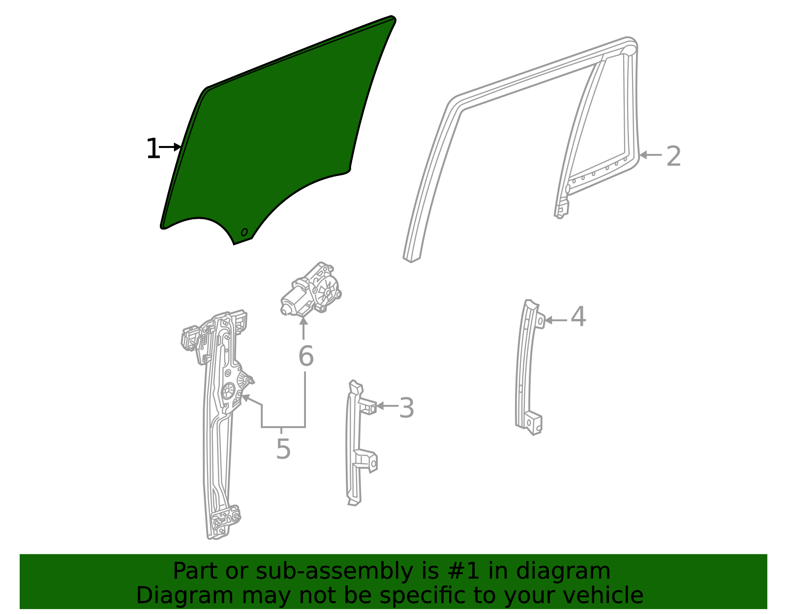 84678978 - Door Glass | Partners Chevy