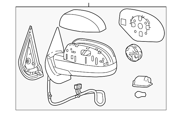 2009-2014 GM Bright Chrome Driver Side Mirror 20843106 | Shop Matick ...