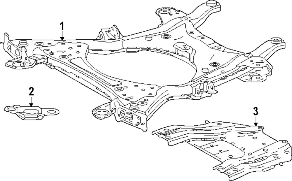 5110042041 - 2023-2024 Subaru Solterra - Front Suspension Cross-Member ...