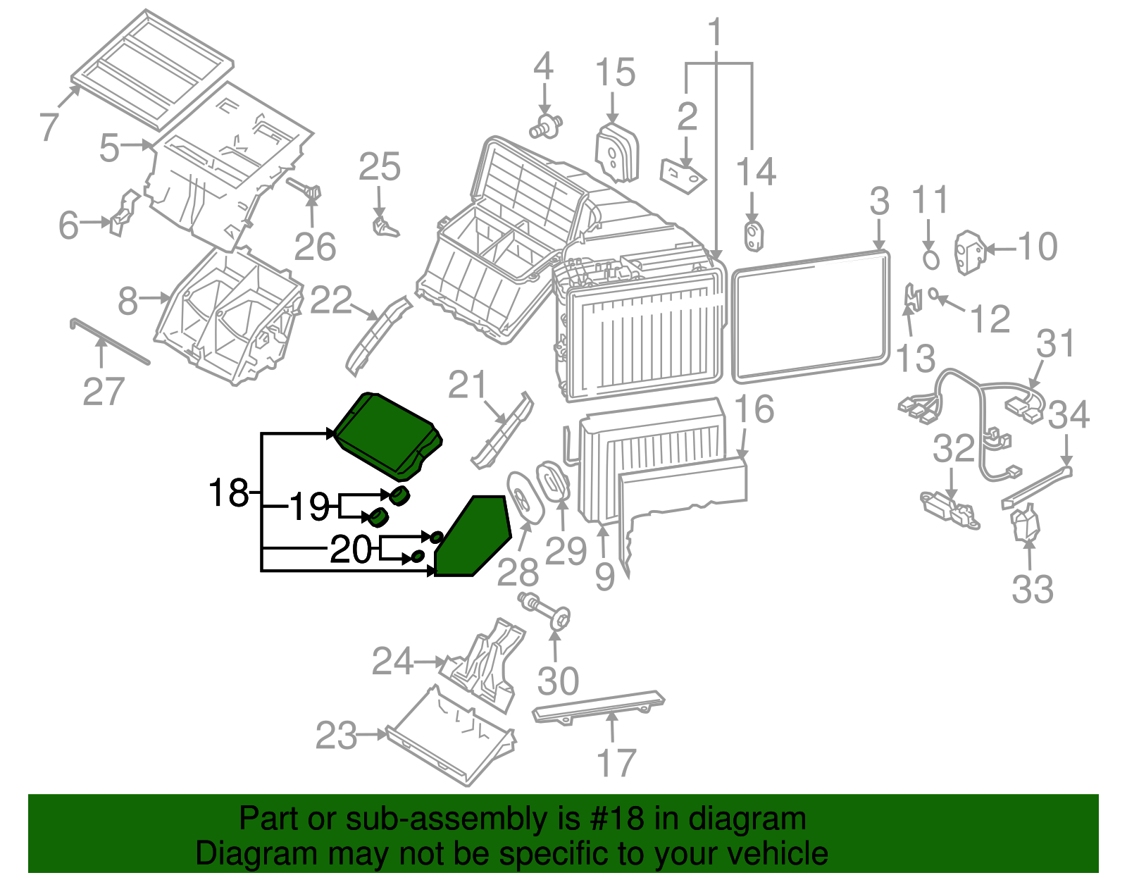 7L0-819-031 - Heater Core 2007-2015 Audi Q7 | Audi OEM Parts Guy