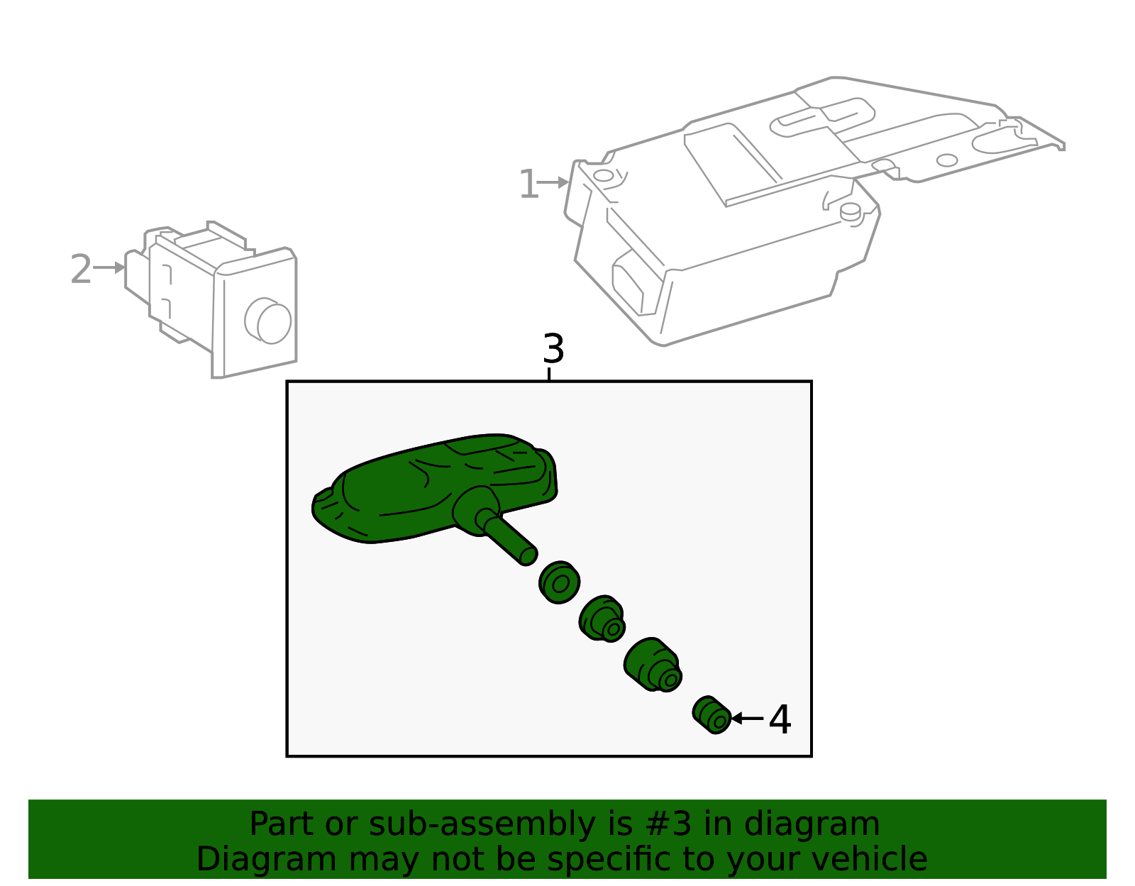 Genuine Official Toyota Tire Pressure Sensor (Does not include fitting ...