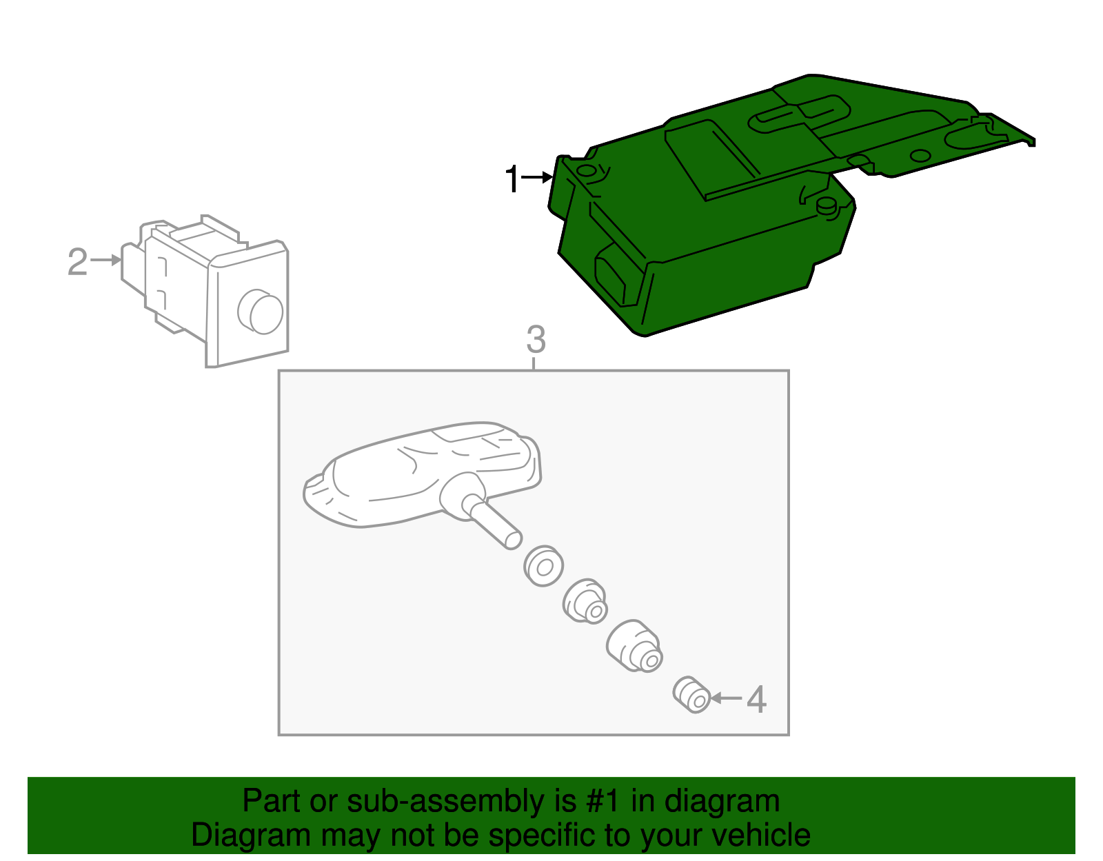 897B0-04030 - Tire Pressure Monitoring System (TPMS) Receiver - 2022 ...