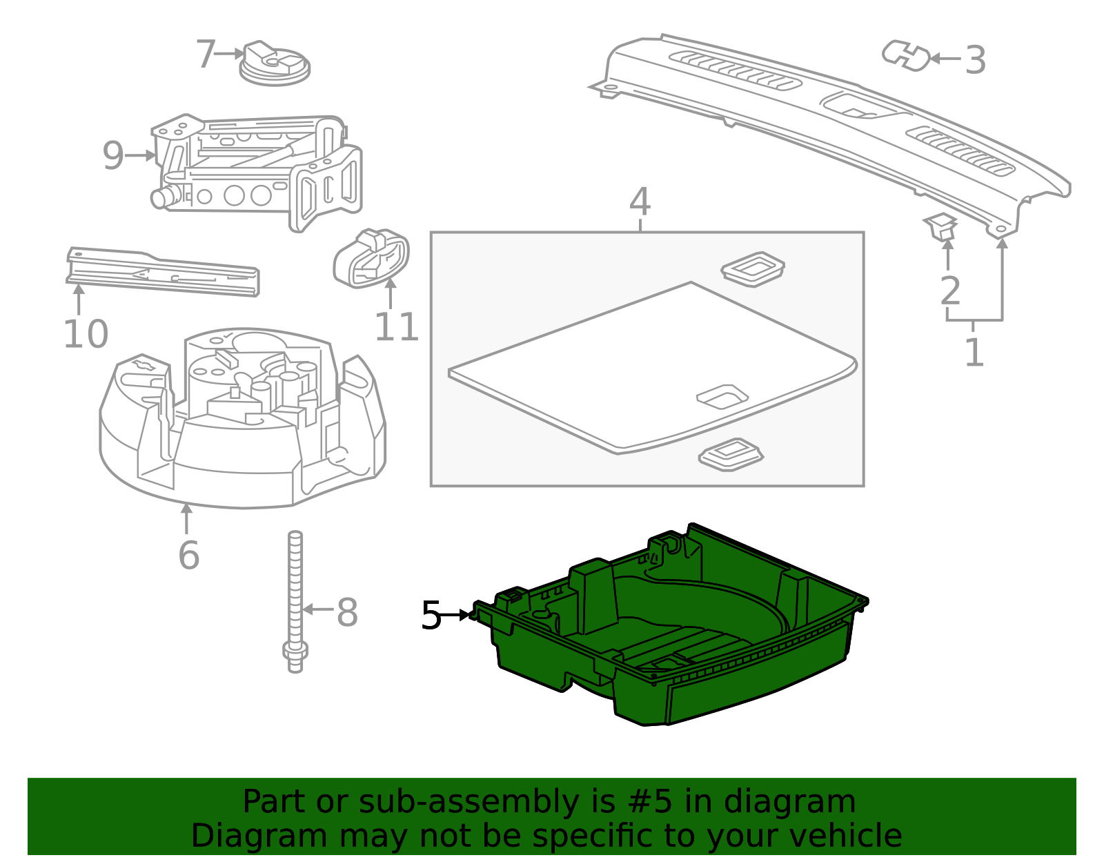 2024-2025 Buick Envision Storage Compartment 85130357 | Capital Chevy Parts