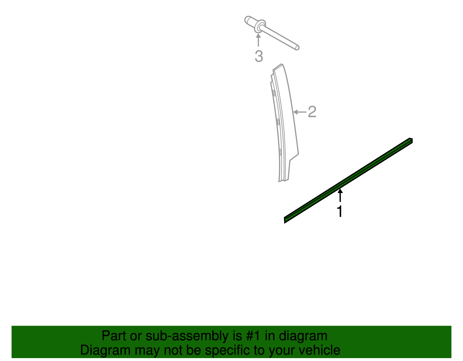 2012-2018 Volvo Belt Molding 32237214 | TascaParts.com