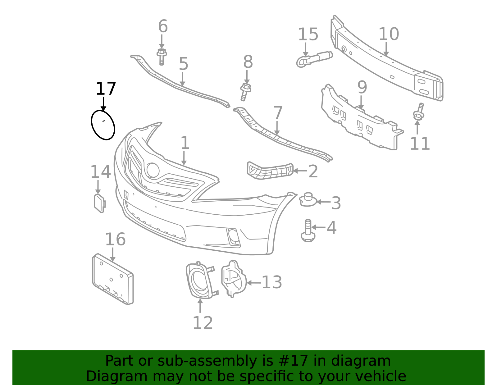 75311-33150 - 2010-2011 Toyota Camry - Emblem | Discount Parts Monster