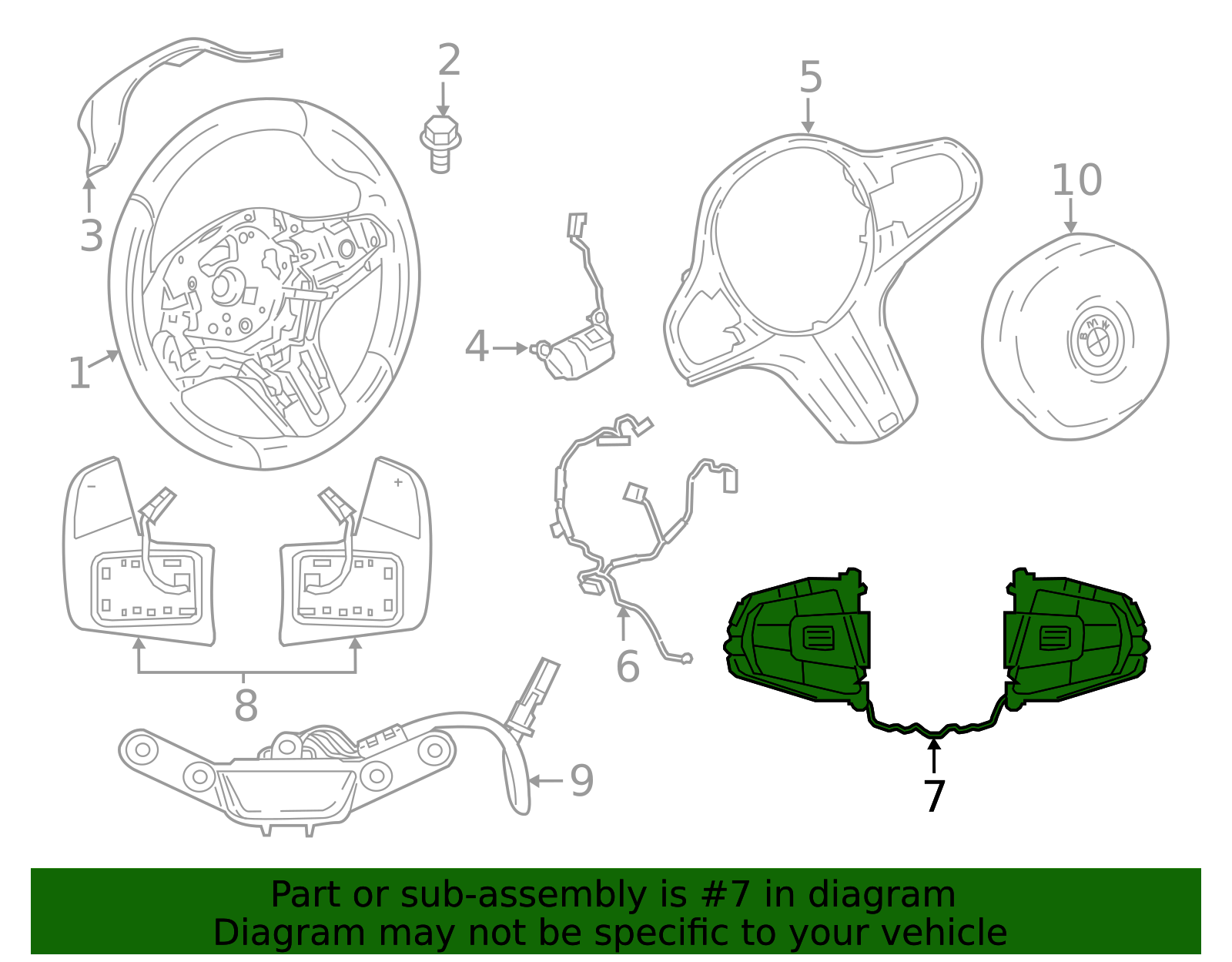 2019-2025 BMW | Switch | 61315A587A7 | BMW OEM Parts Store