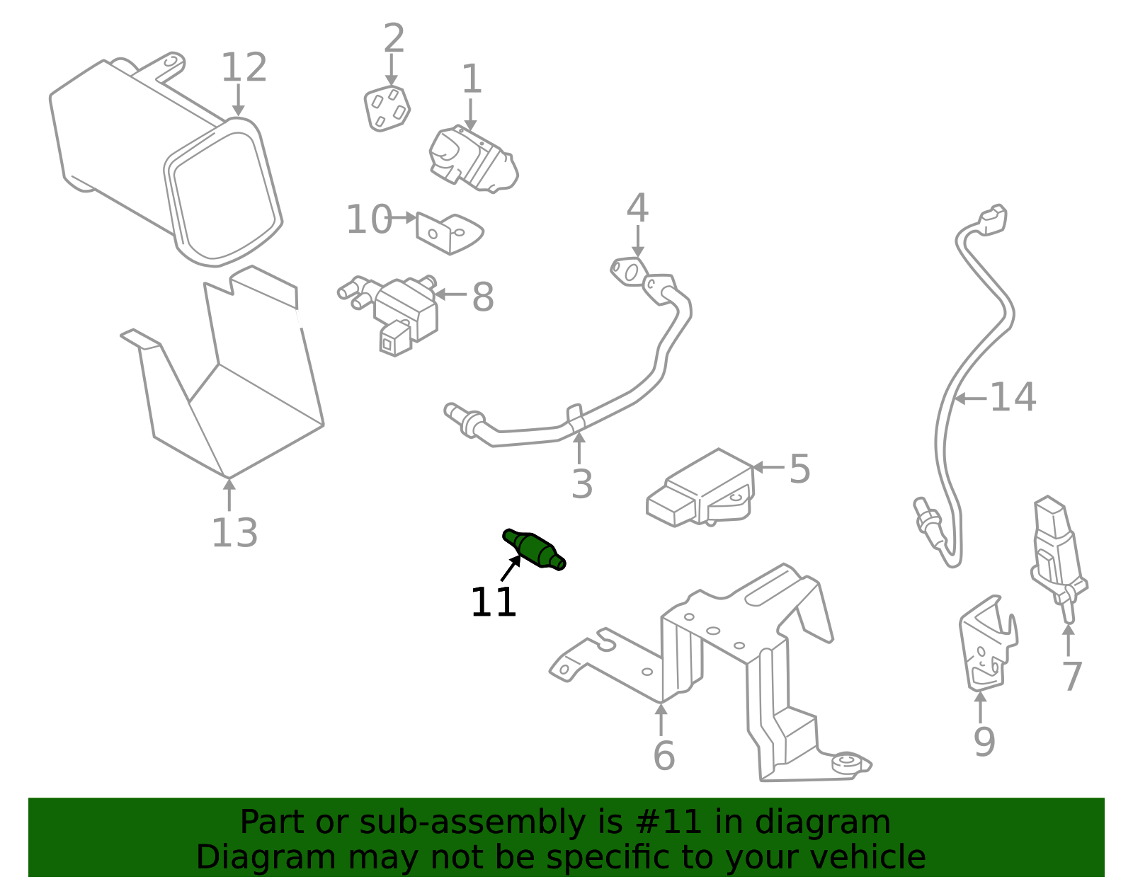 1989-2006 Mazda Check Valve HE41-13-995 | TascaParts.com
