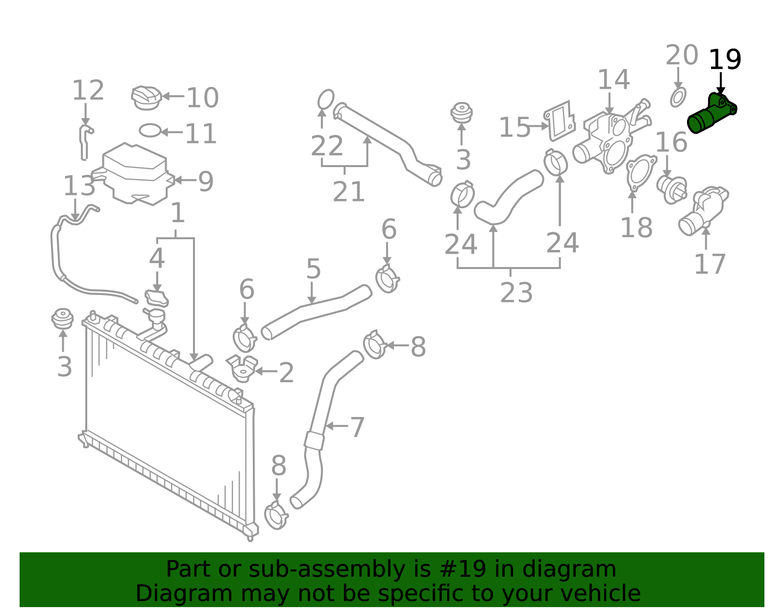 Water Outlet 25611-26890 | MotorMotor