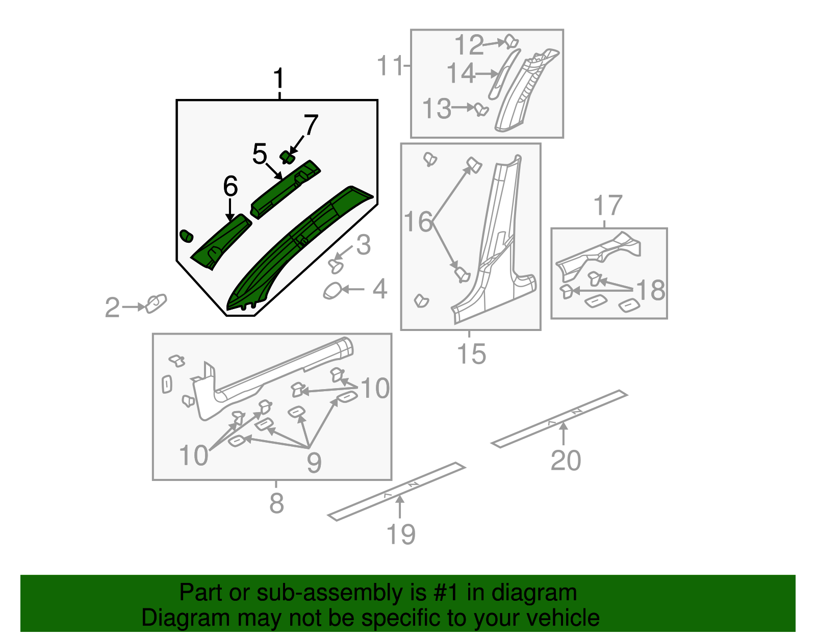 2004-2007 Saturn Ion Windshield Trim 25823336 | Capital Chevy Parts
