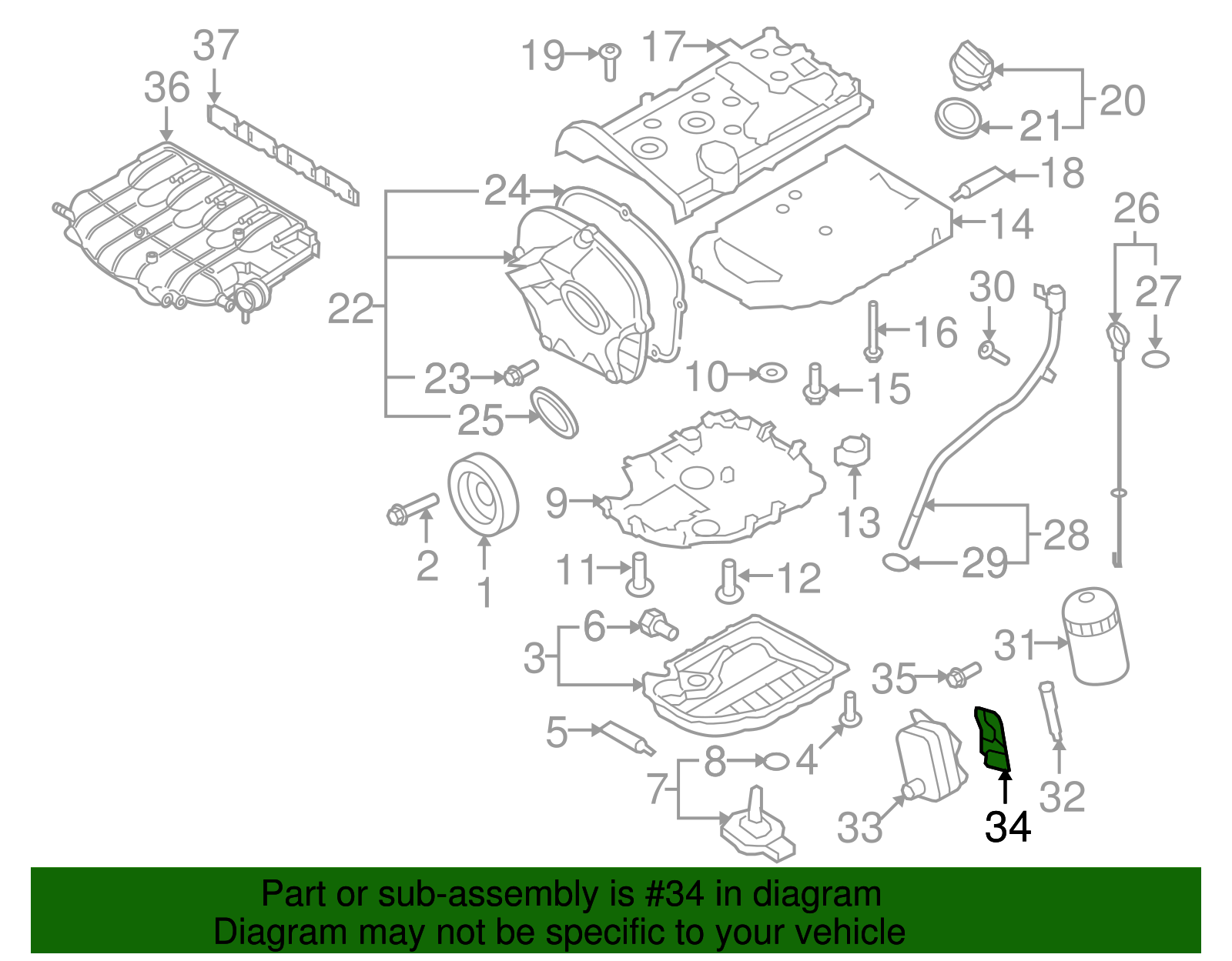 2008-2018 Volkswagen Oil Cooler Gasket 06J-117-070-C | vwpartscenter