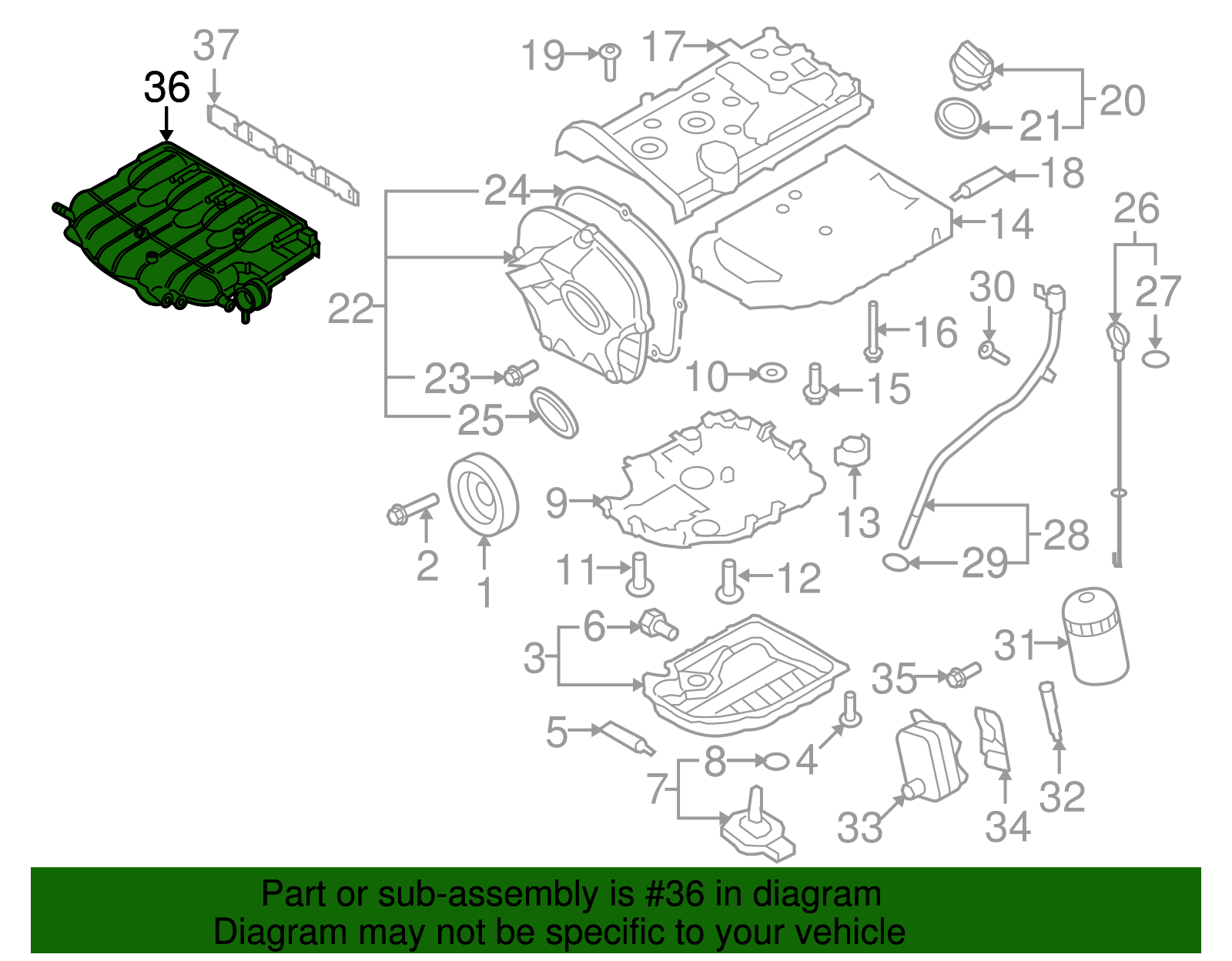 2008-2018 Volkswagen OEM NEW 2008-2018 VW Volkswagen Tiguan Engine ...