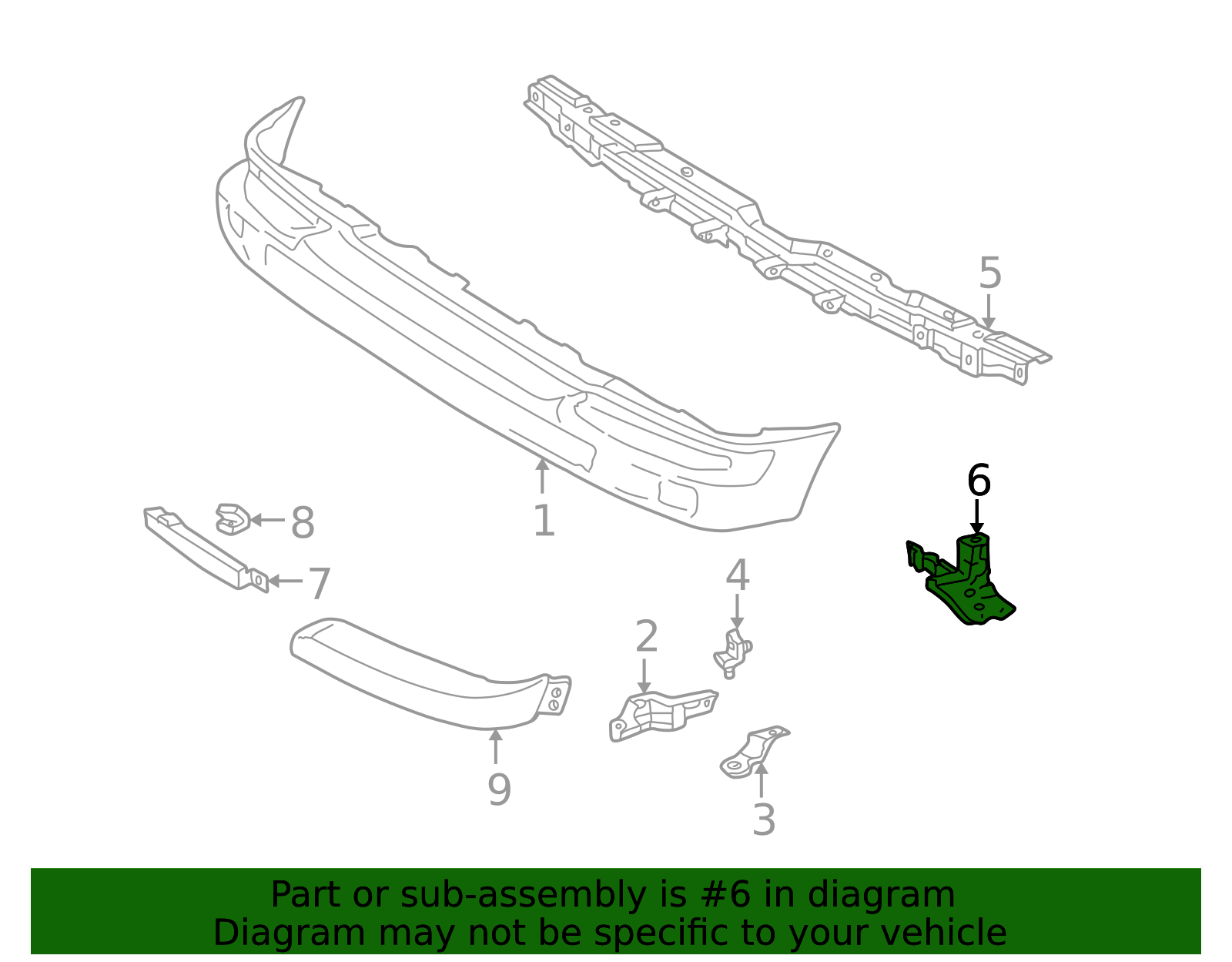 1998-2000 Toyota Tacoma Upper Retainer Arm 52011-04050 | MotorMotor