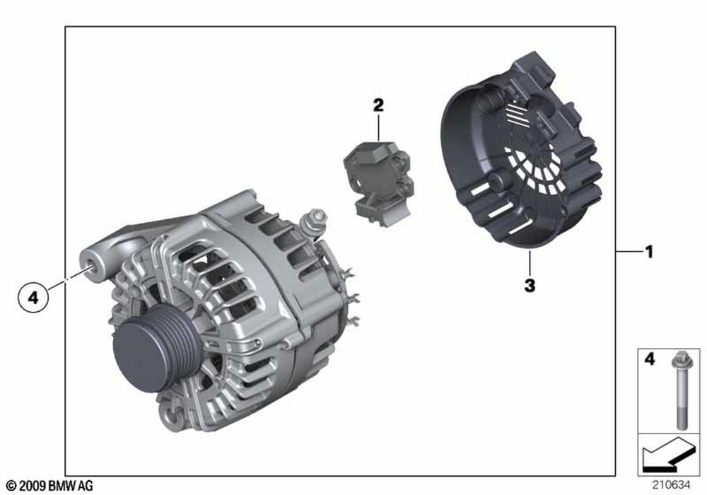 12318507625 - BMW Rp Alternator 2013-2017 BMW X3 28dX | Performance ...