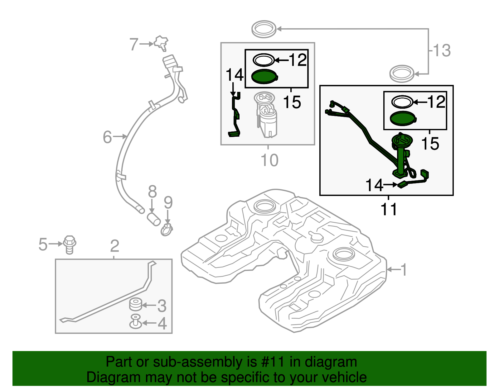 16117195469 - 2007-2011 BMW Fuel Pump Assembly (16-11-7-195-469) | BMW ...