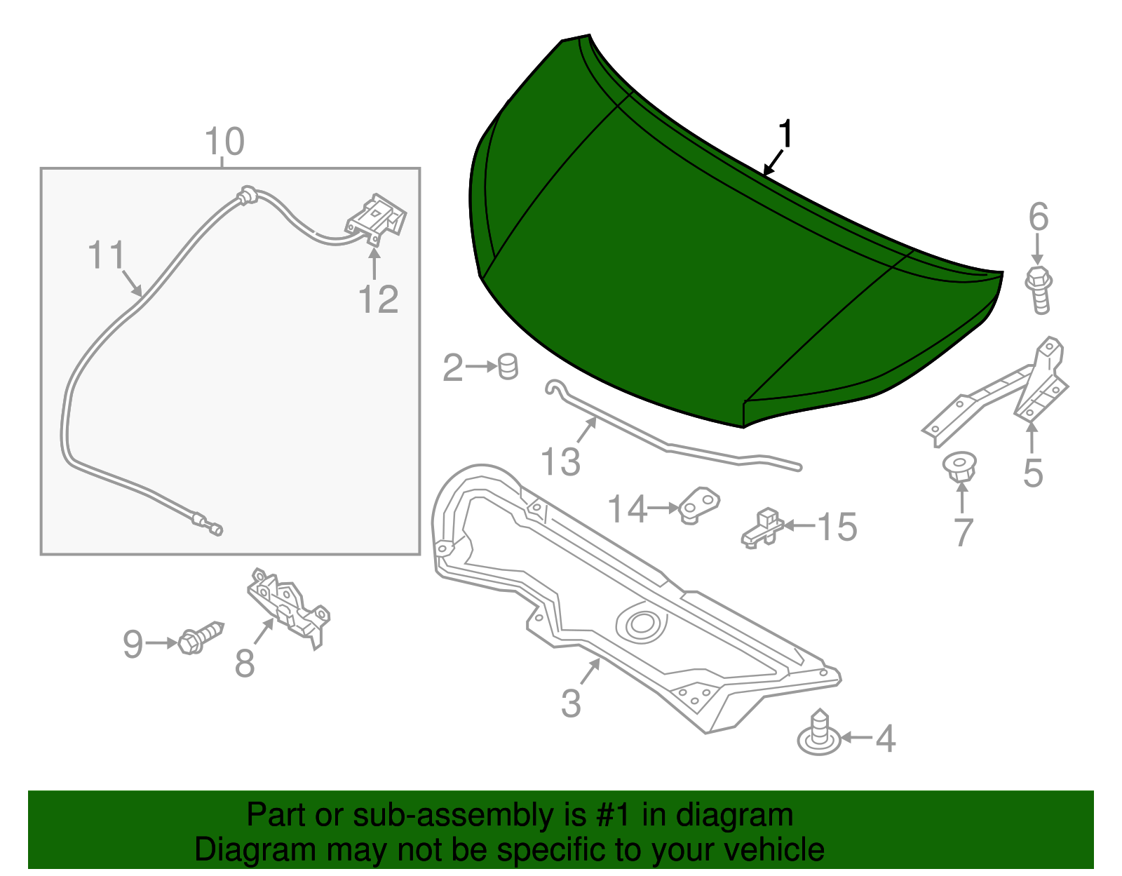 2015-2018 Chevrolet City Express Hood 19317893 | Capital Chevy Parts