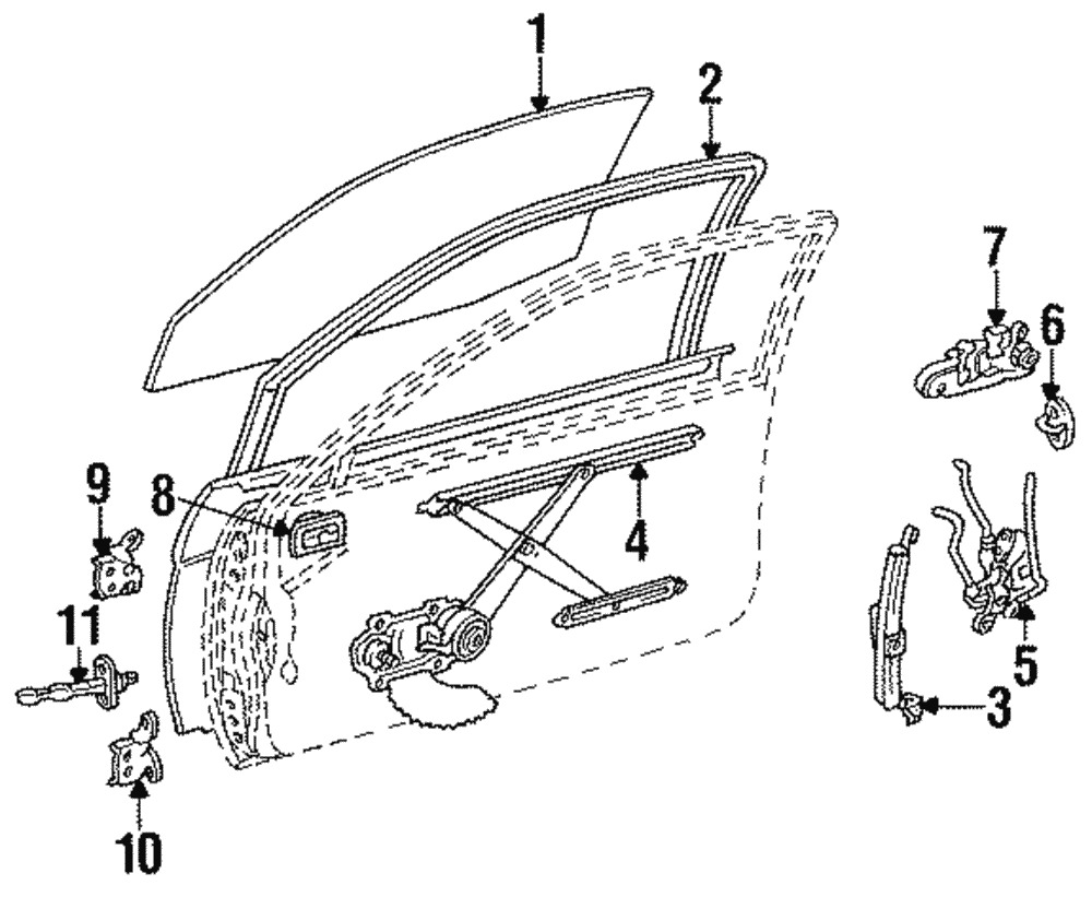 1991-1992 Toyota Tercel 1991-1992 Toyota Tercel - Regulator 69810-16080 ...