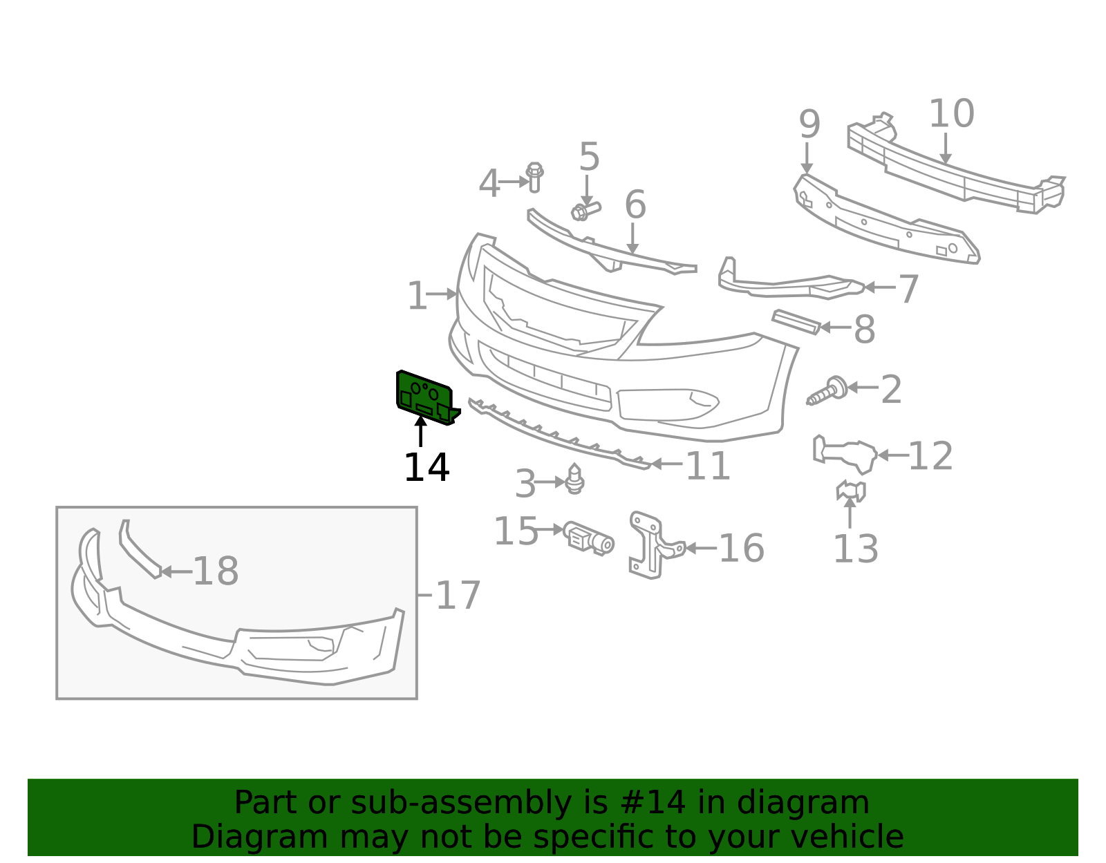 71145-TE0-A00 - 2008-2010 Honda Accord - Base Front License Plate ...
