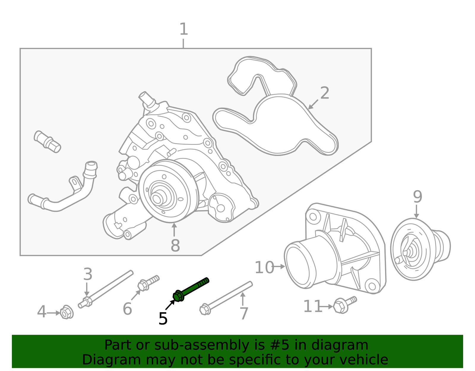 Hex Head Bolt And Coned Washer, Mounting 06506270AA | Mopar Parts Canada
