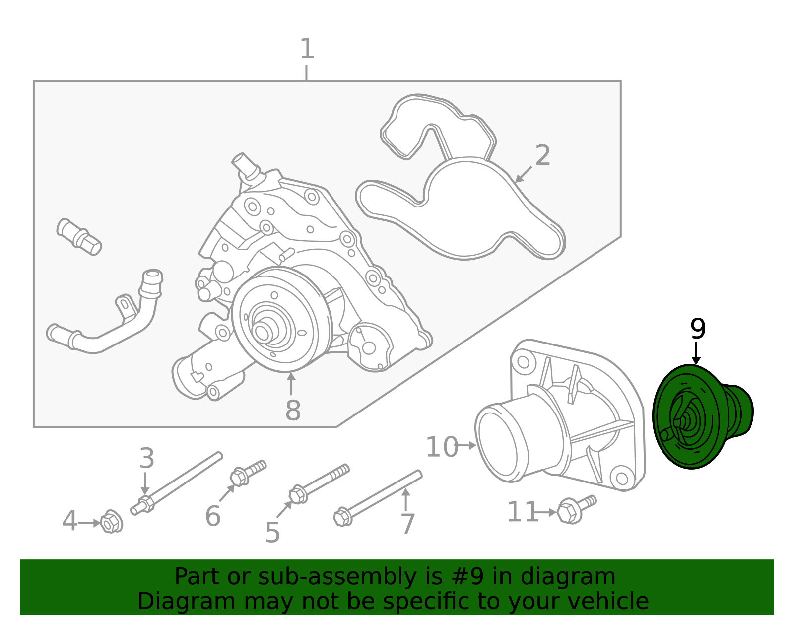 Engine Coolant Thermostat 52028898AJ | Mopar Parts Canada