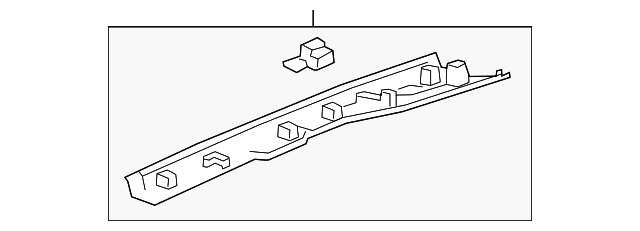 2015-2020 GM Light Ash Gray Roof Rear Header Garnish Molding 23440941 ...