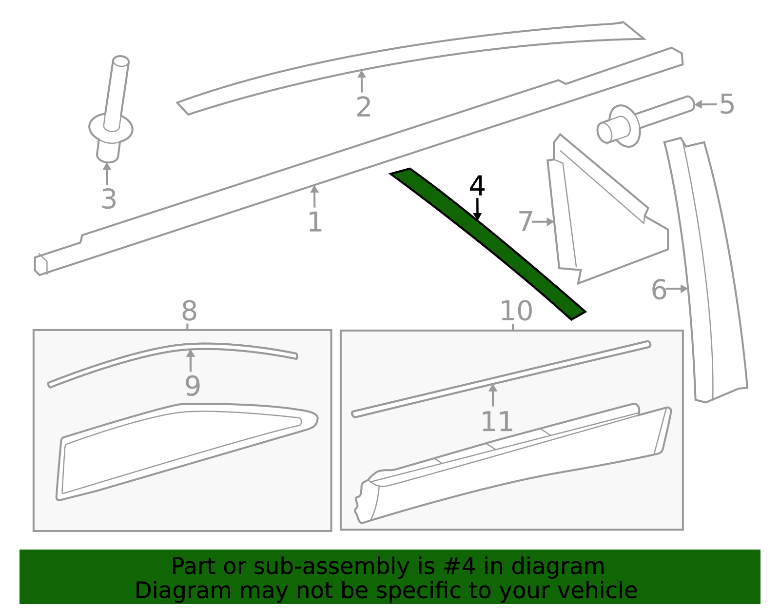 75765-30180 - 2023-2024 Toyota Crown - Rear Molding | Nucar Toyota Parts