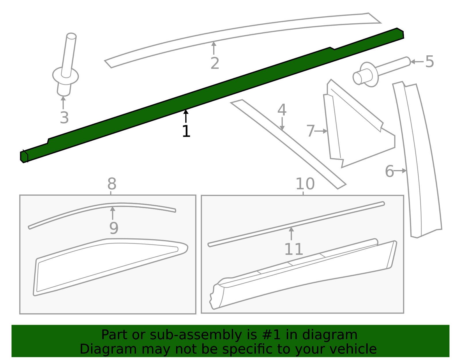 Genuine Official Toyota Belt Molding part# 75730-30520 for 2023-2025 ...