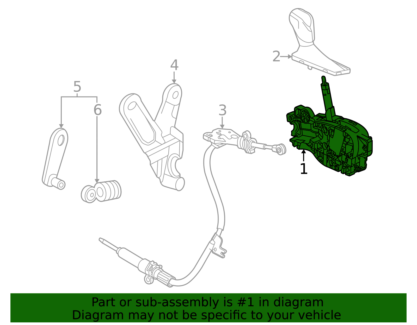 2023-2025 Cadillac CT4 Gear Shift Assembly 13545104 | Shop Matick Buick GMC