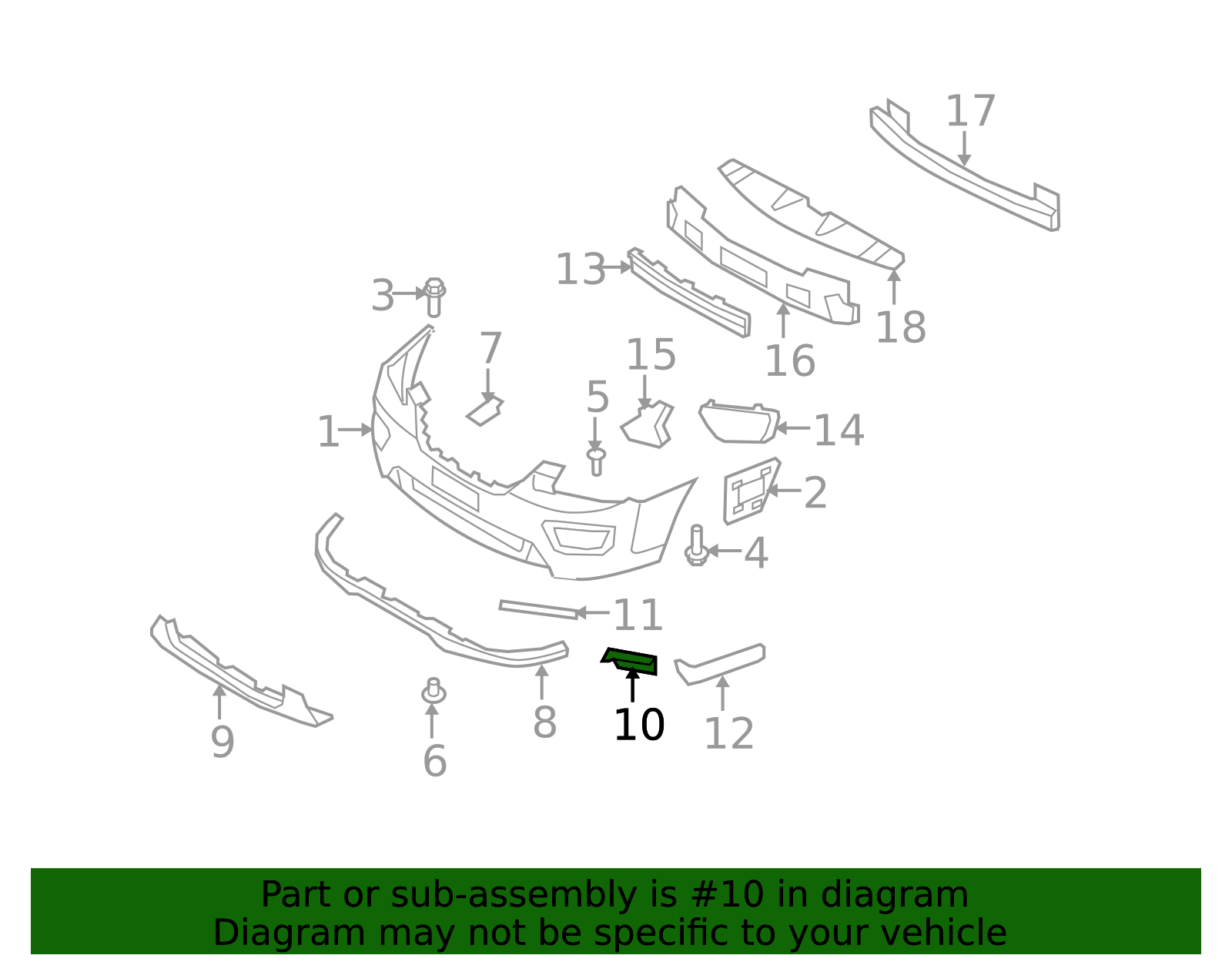 86551-1D000 - Bumper Bracket 2007-2010 Kia Rondo | Kia.Parts Store