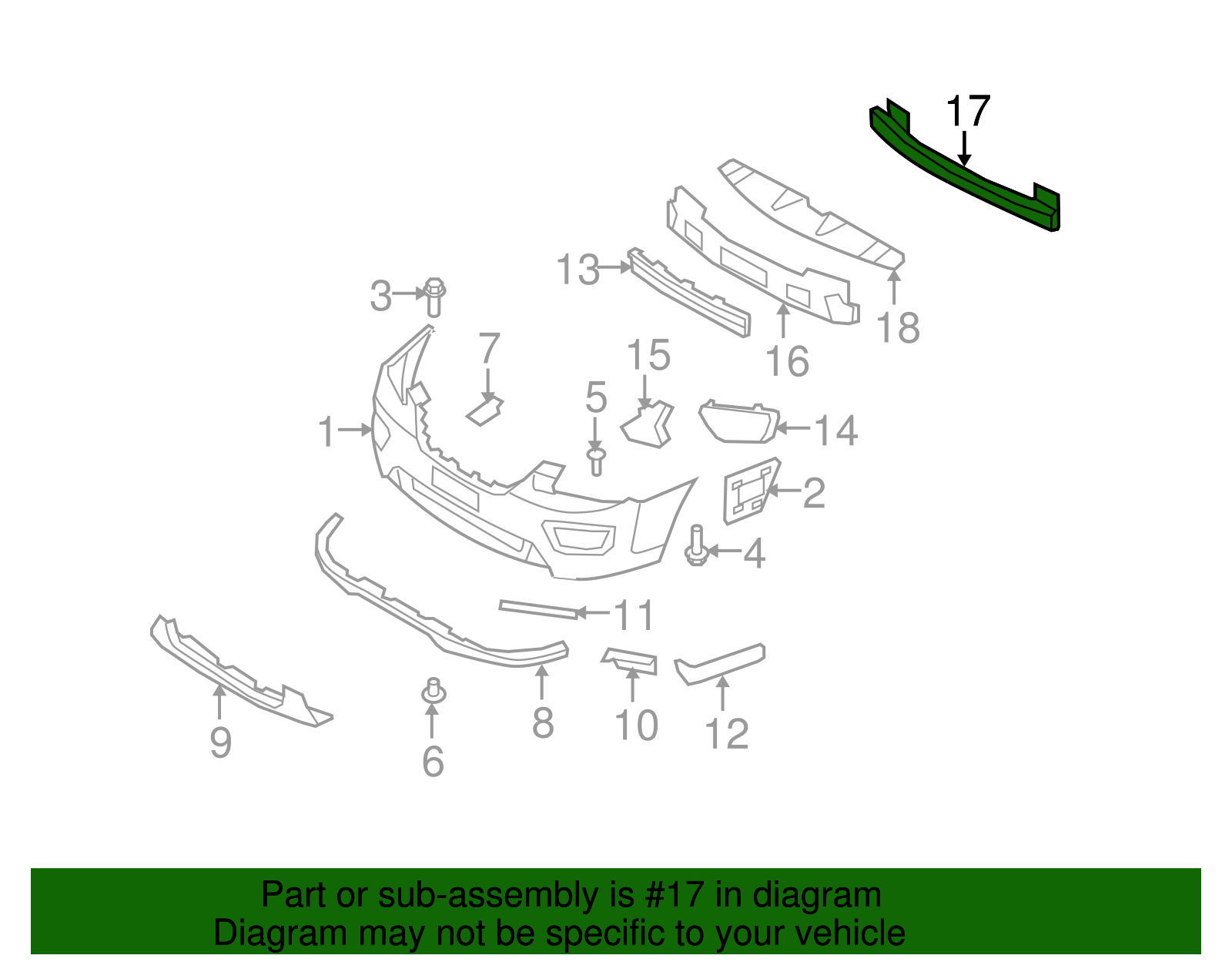86530-1D000 - Reinforcement 2007-2010 Kia Rondo | Kia.Parts Store