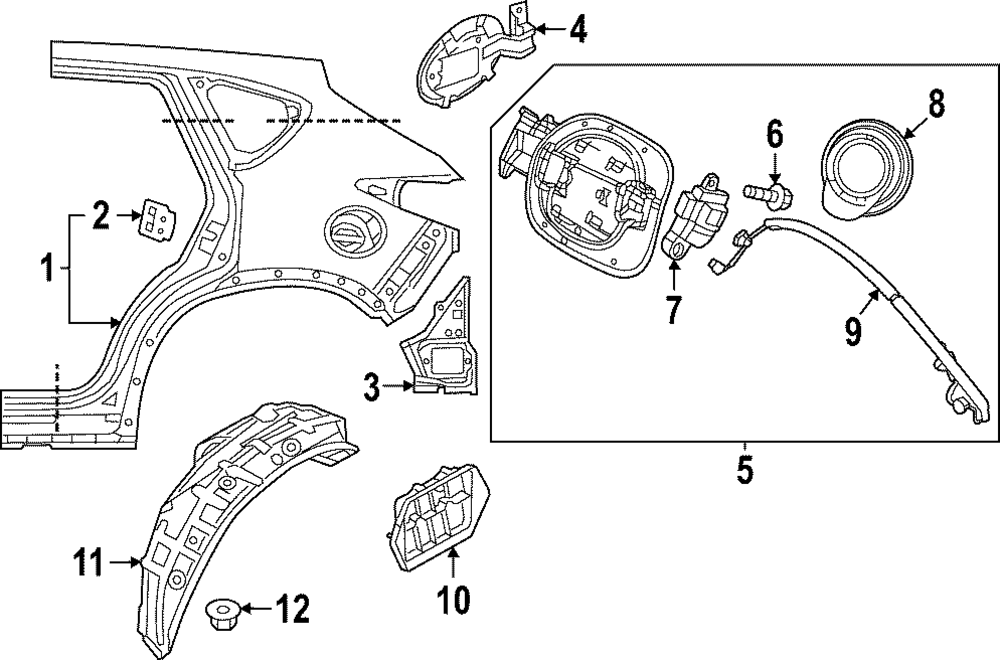 2023-2025 Mazda CX-50 Fuel Door VA40-42-411 | OEM Parts Online