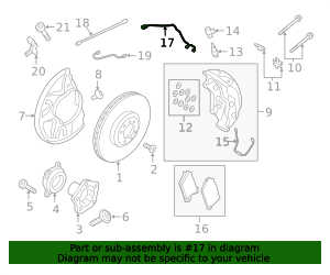 2019-2025 Porsche Cayenne Wear Indicator 9Y0-907-253-B | Sunset Porsche ...