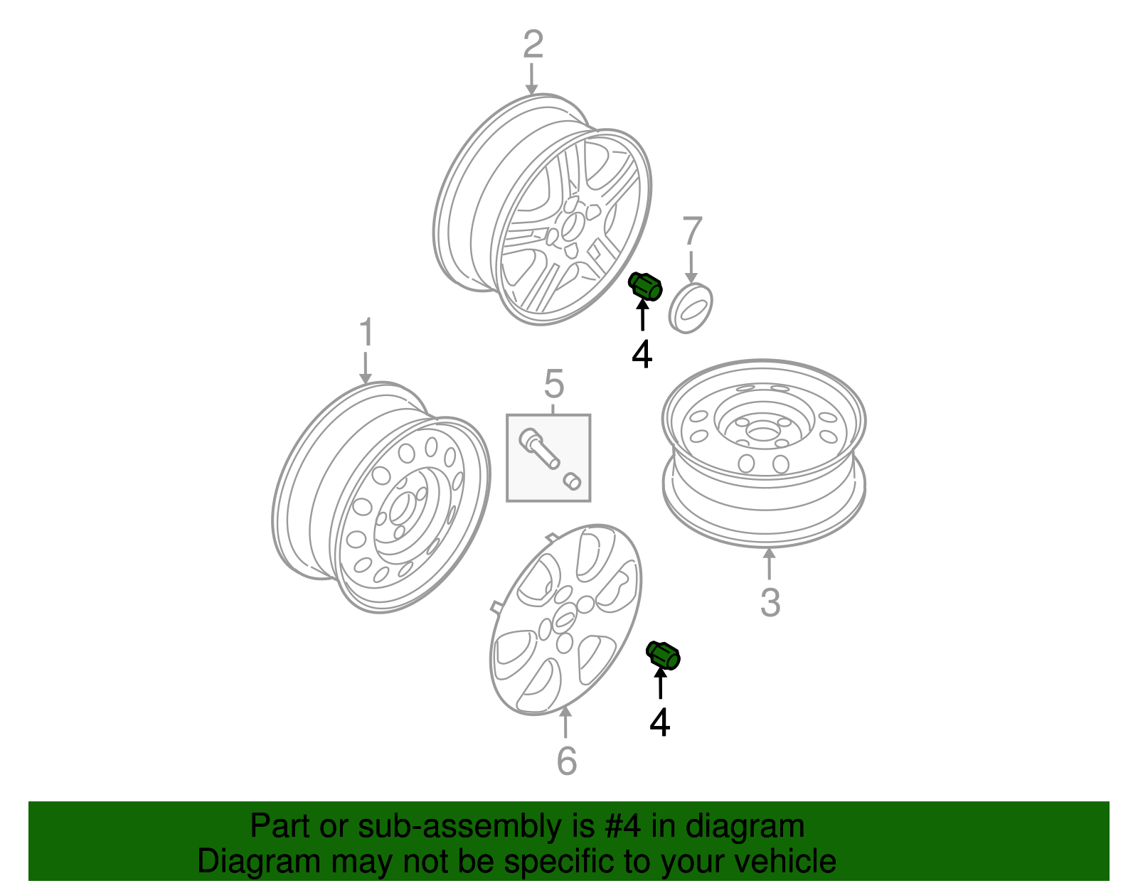 52950-17000 - Wheel Nut 2004-2019 Kia | Kia.Parts Store
