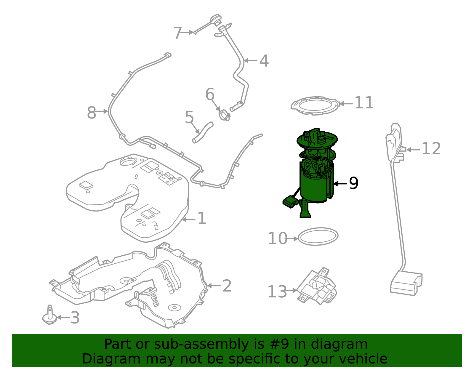 Genuine Fuel Pump Assembly for 2017-2024 Land Rover | Land Rover Part ...