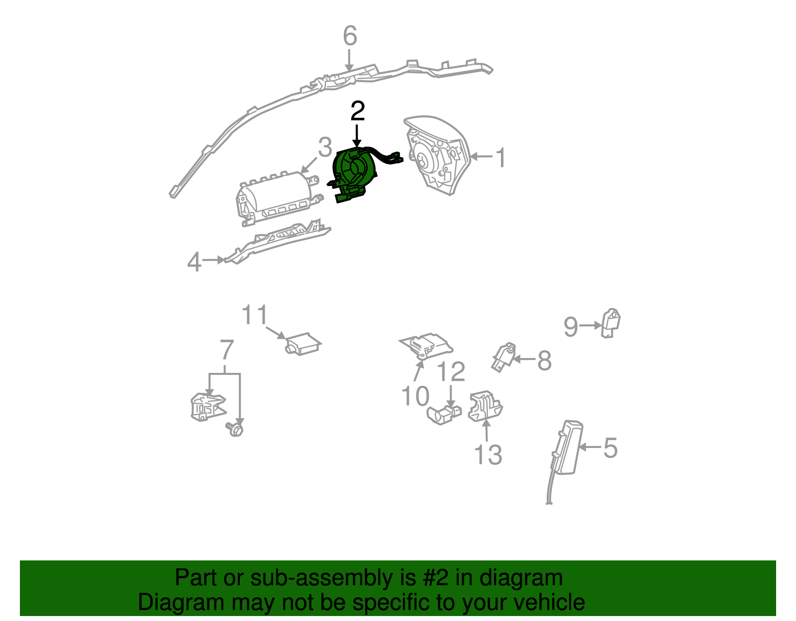 84306-0E010 - Lexus Clock Spring 2004-2015 Lexus | Performance Auto Parts