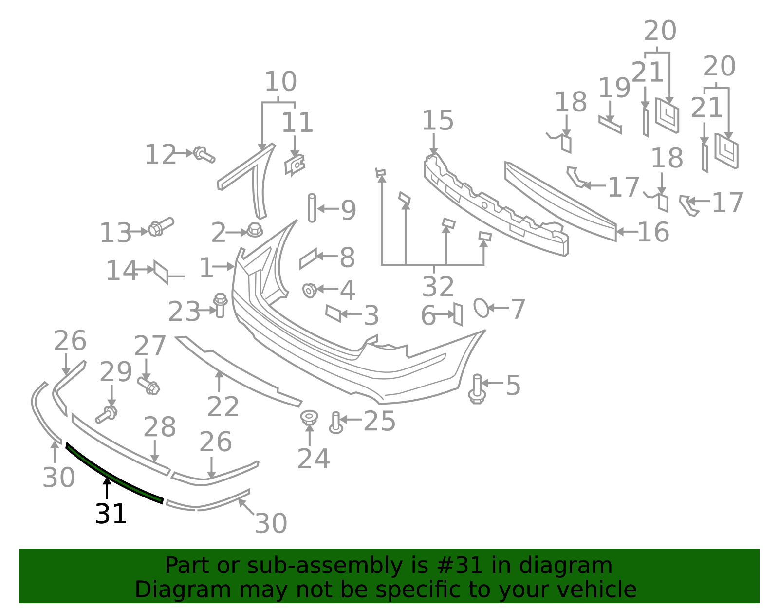 2009-2011 Hyundai Genesis Chrome Strip 86689-3M000 | MotorMotor