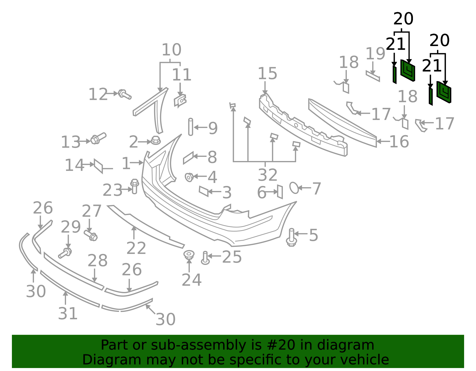 2010-2011 Hyundai Genesis Stay Bracket 86641-3M020 | MotorMotor