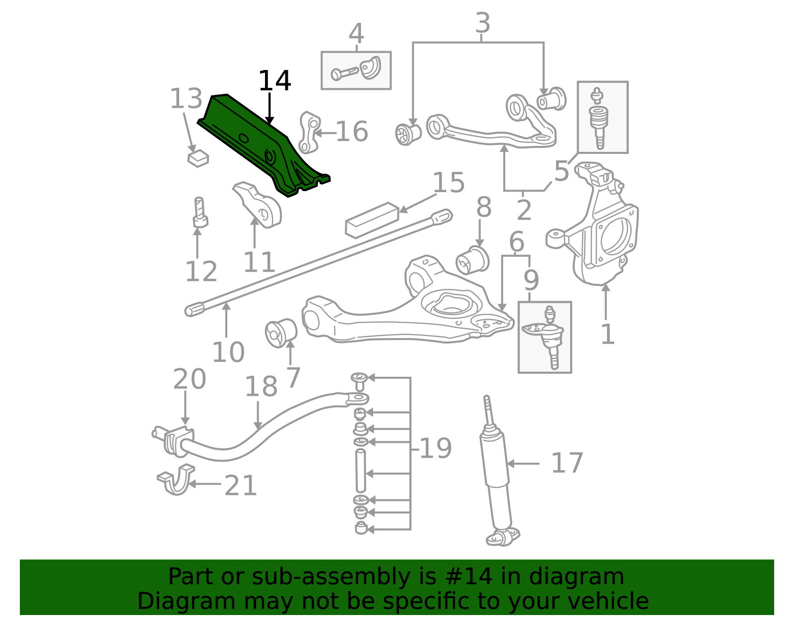15769710 - Torsion Bar Support | GM Parts Center