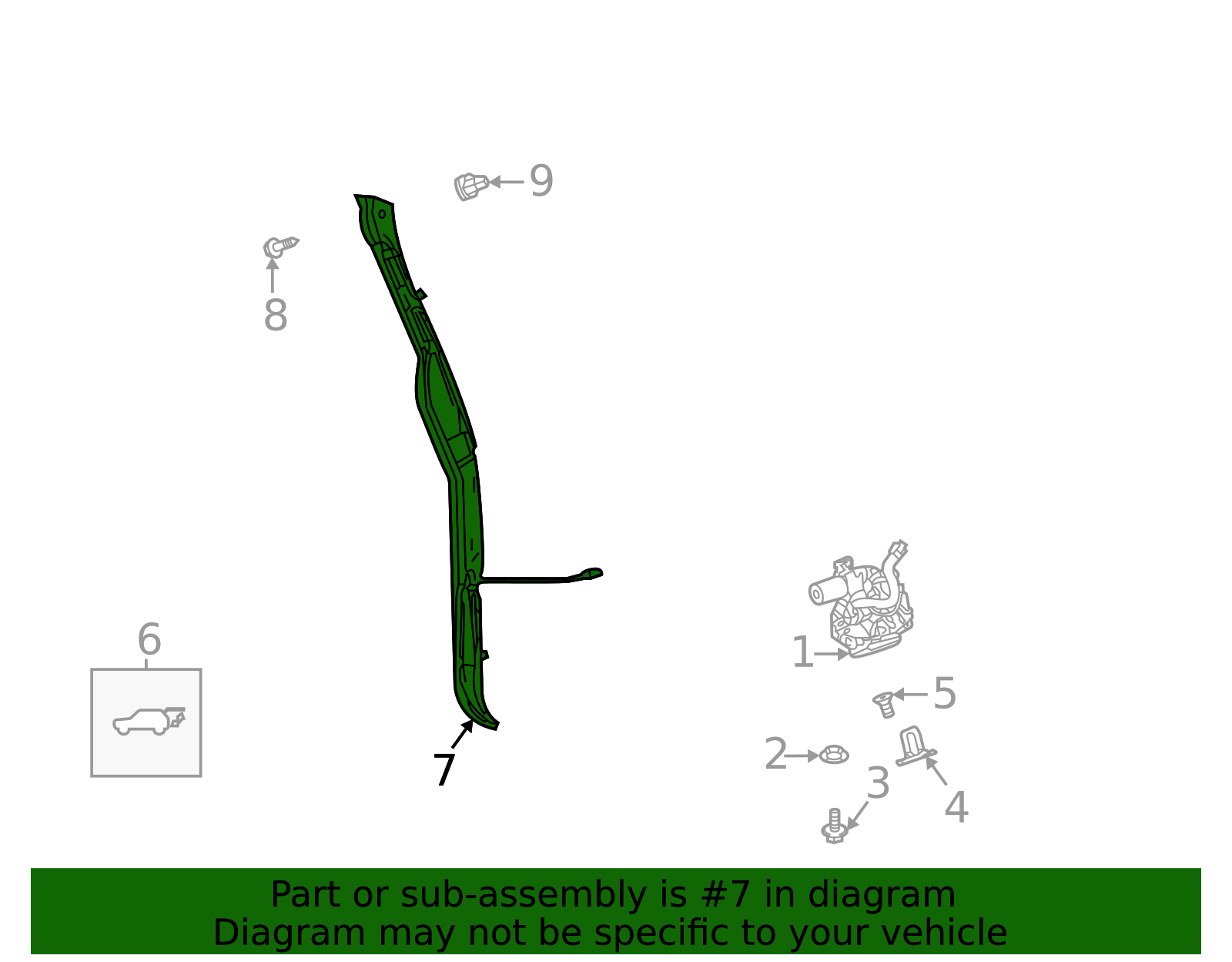 2020-2023 Toyota Highlander Pinch Sensor 84270-0E061 | Toyota Parts Center