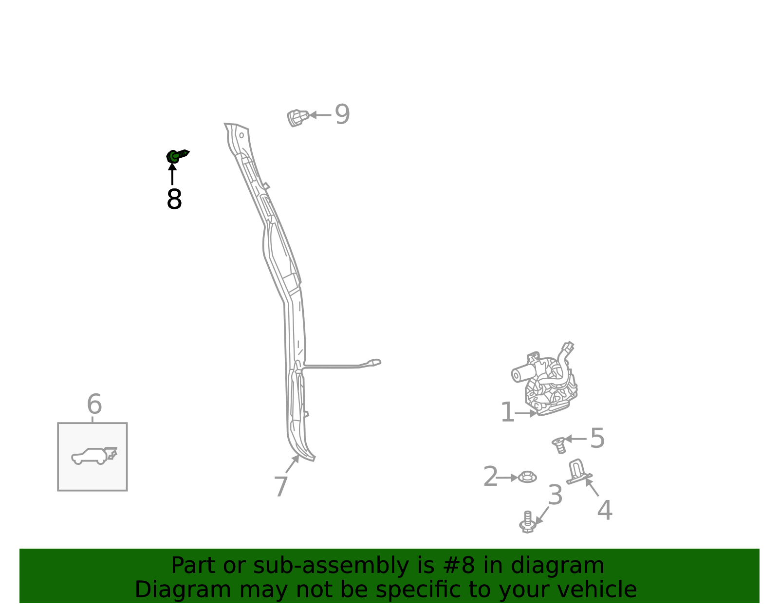 2009-2025 Toyota Pinch Sensor Screw 90159-A0038 | Toyota Parts Center