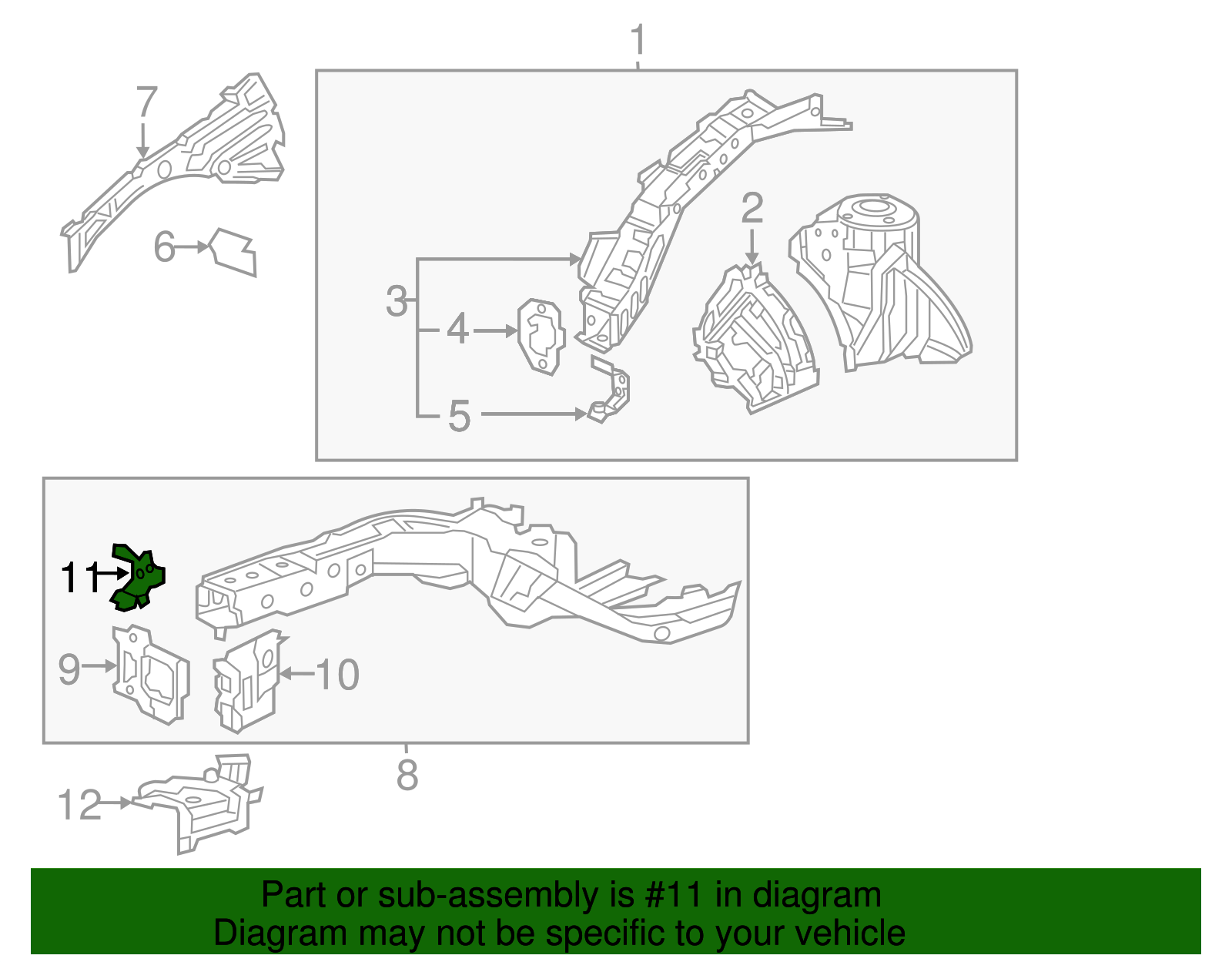 60847-TR0-A00ZZ - Support Bracket 2012-2015 Honda Civic | Honda Parts ...
